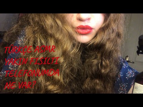 TÜRKÇE ASMR | TELEFONUMDA NE VAR | YAKIN FISILTI | CLOSE UP WHISPERING | DISCORD DUYURUSU