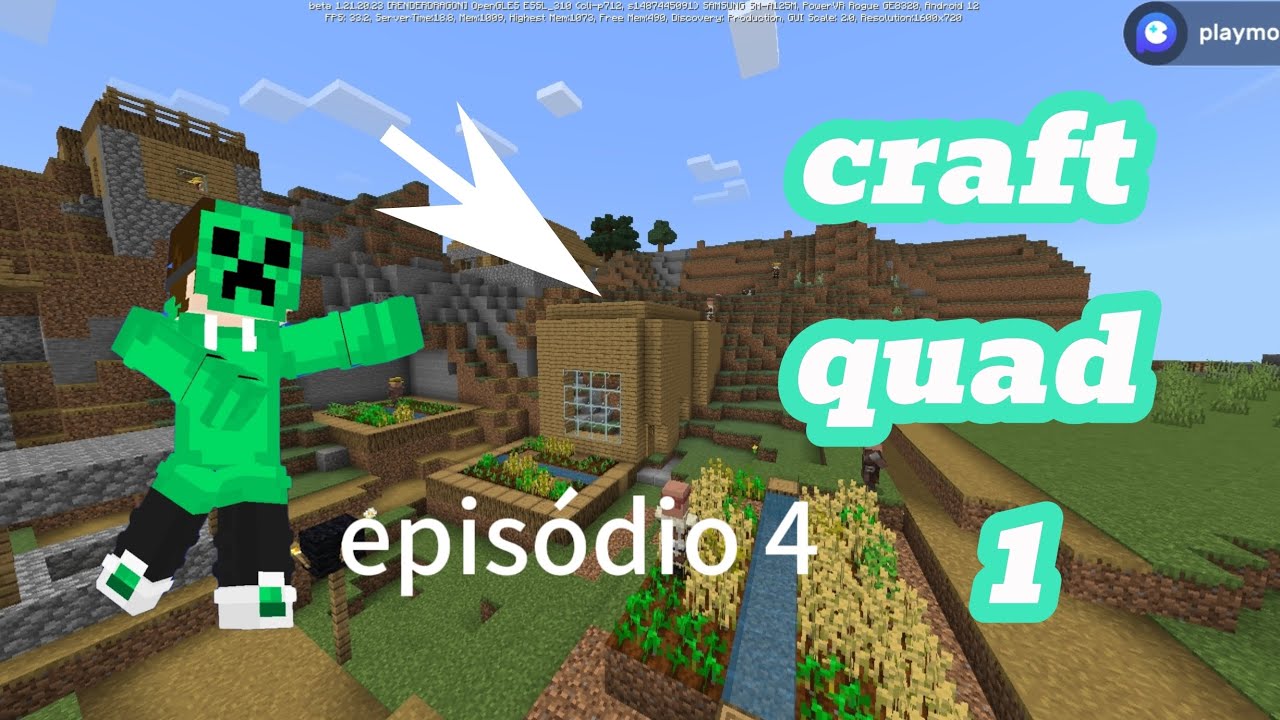 Craft quad 1 #4 e parte 2 da minha casa na serie - YouTube