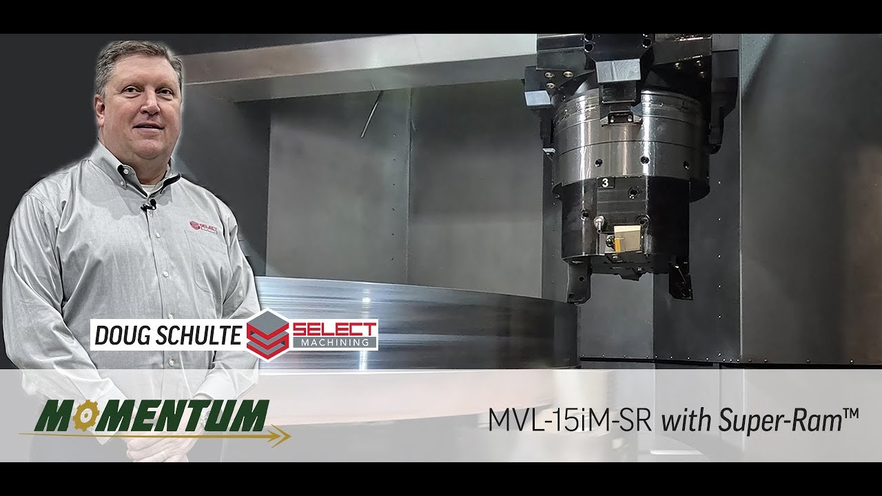 Doug Schulte Introduces Momentum's all-new Super-Ram™ Vertical Lathe at ...