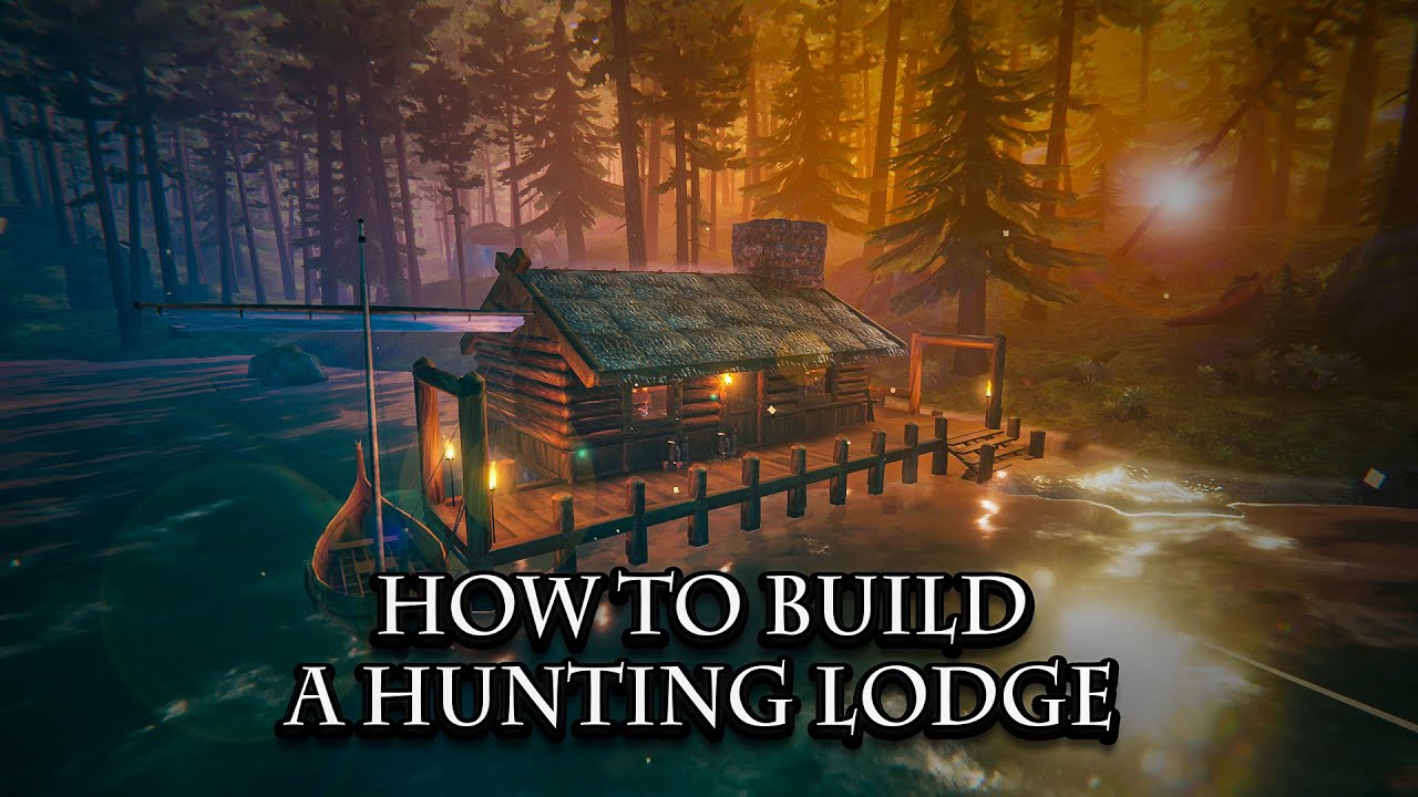 Valheim: how to build a hunting lodge | охотничий домик (timelapse ...