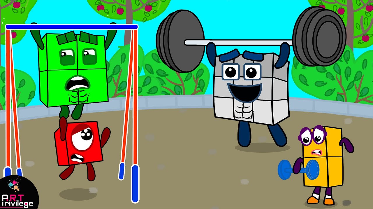 Numberblocks 1 also wants Gym | Numberblocks Fanmade Coloring Story ...