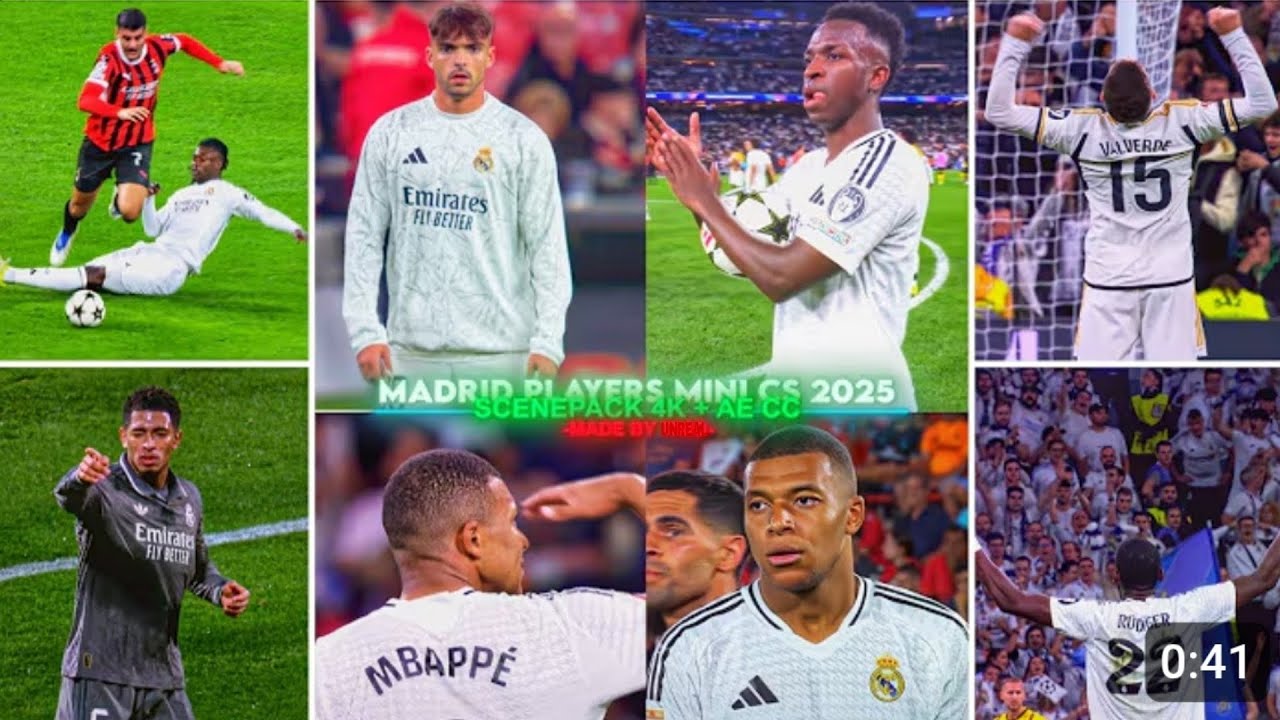 Real Madrid Players 2025 / RARE CLIPS SCENEPACK 4K ( CC + TOPAZ) - YouTube