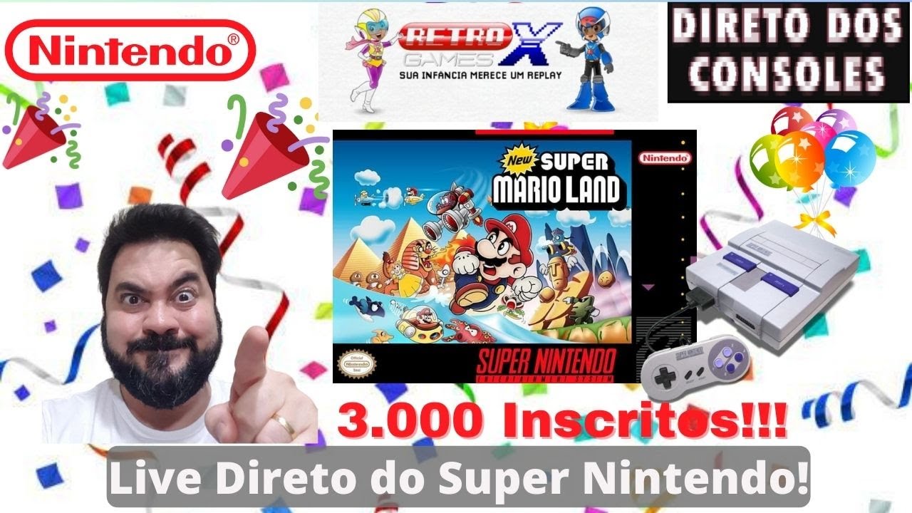Super Mario Land Remake - Live Especial de 3.000 Inscritos DIreto do ...