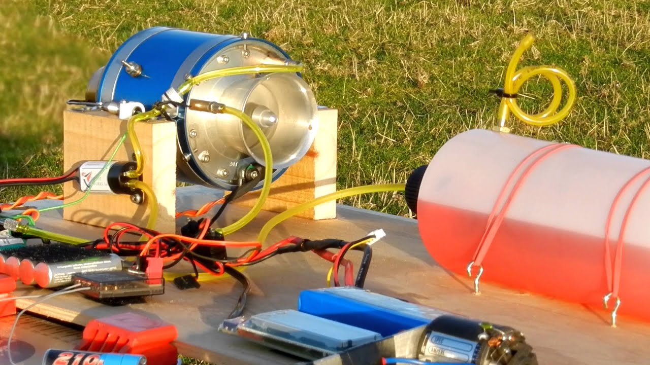 Heward microjets H20 wasp radio control model jet engine - YouTube