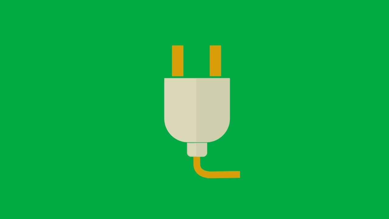 Electric Plug Green Screen - YouTube