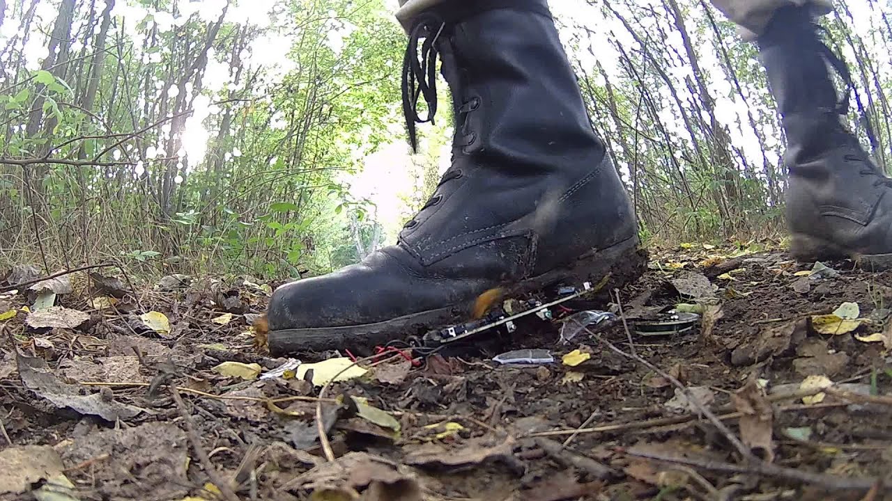 stomp clock in army boots - YouTube