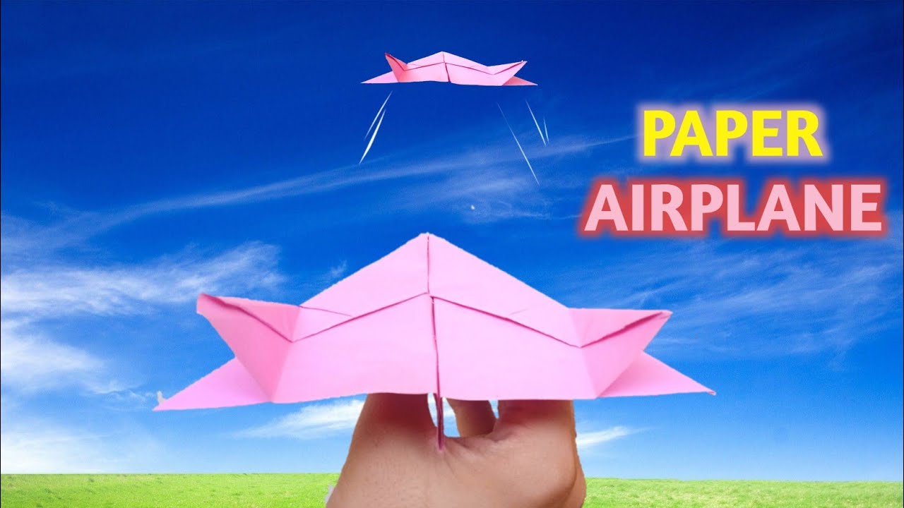How to make Paper Airplane that flies far| Paper Plane| Boomerang paper ...