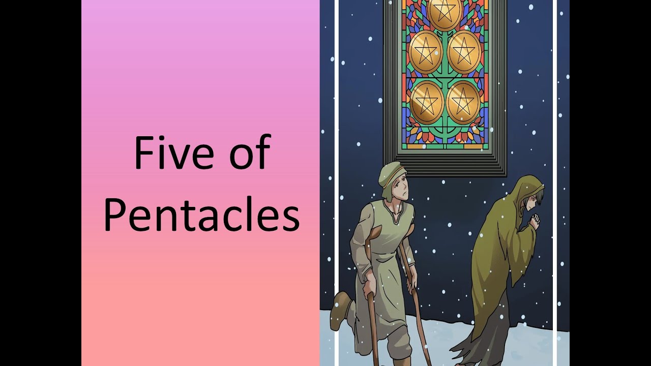 The Five of Pentacles Tarot Card - in 1 Minute - YouTube