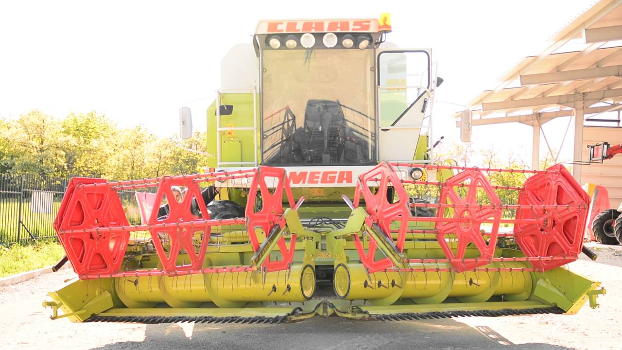 Folding header Claas 450 - YouTube