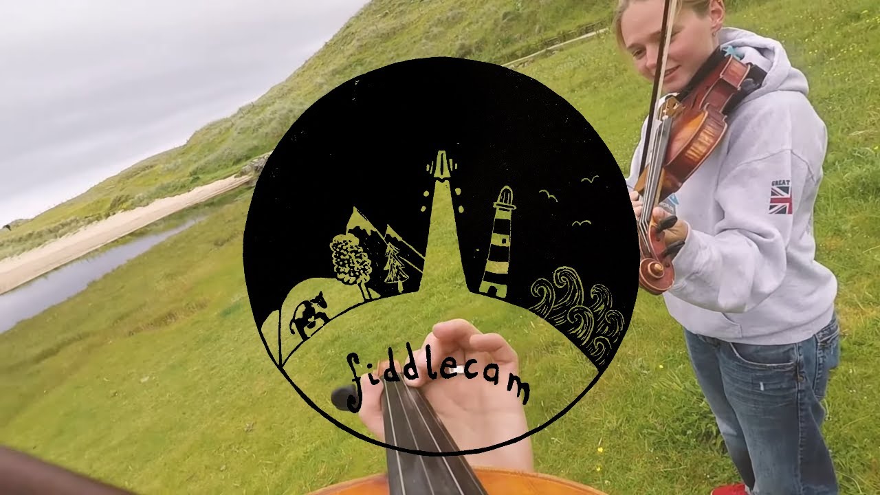 A tune on a beach with Shetland fiddler Maggie Adamson - YouTube