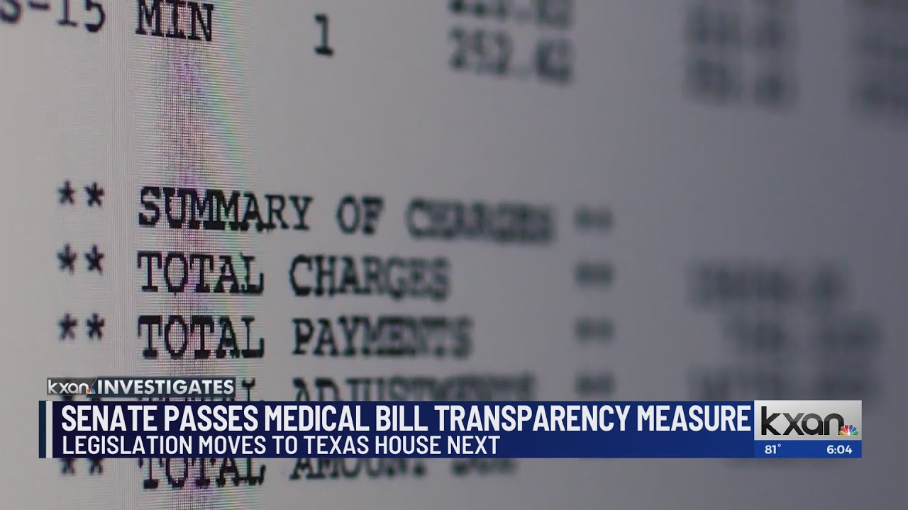 Texas Senate passes bill pushing for medical billing transparency - YouTube