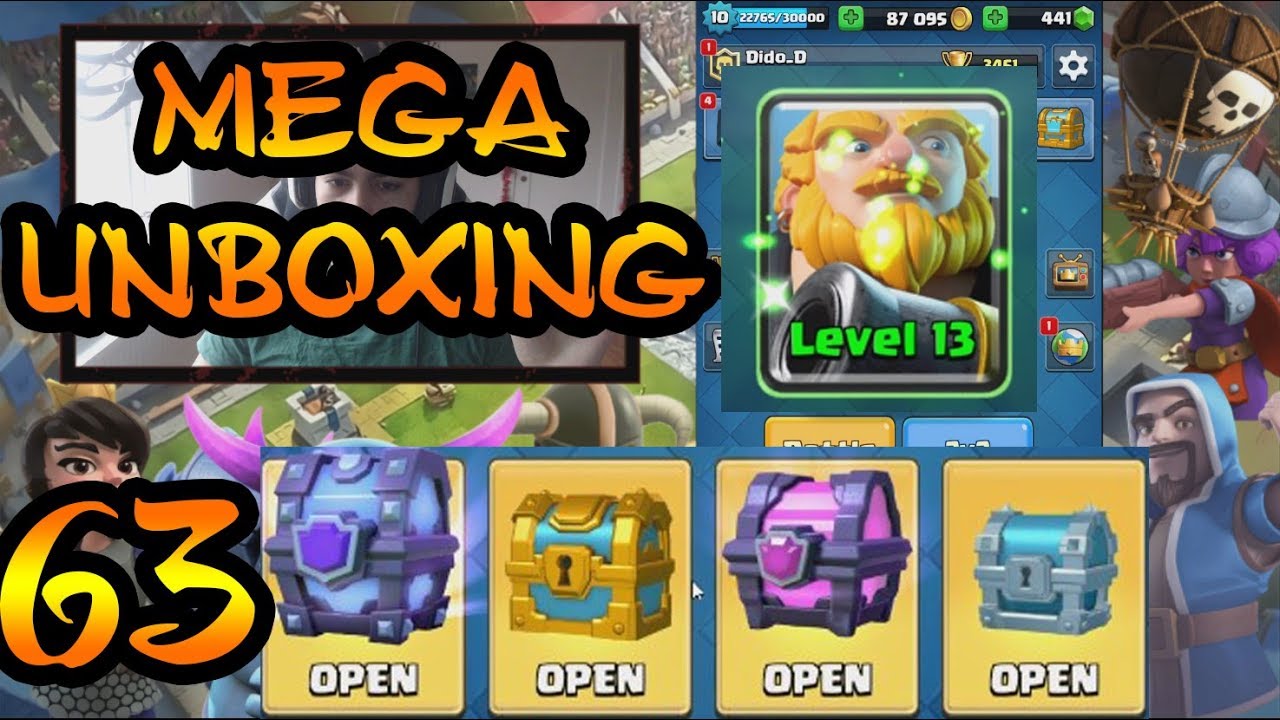 Clash Royale #63 MEGA UNBOXING + ЛЮБИМИЯТ МИ CHALLENGE! maximum level ...