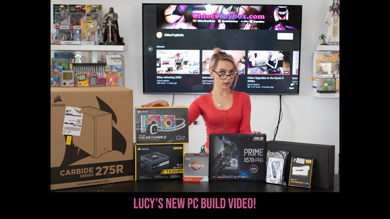 Lucy's New PC build video - YouTube