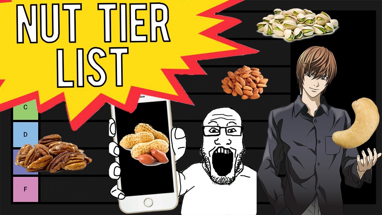 CASHEWS, PISTACHIOS BASED? | NUT TIER LIST - YouTube