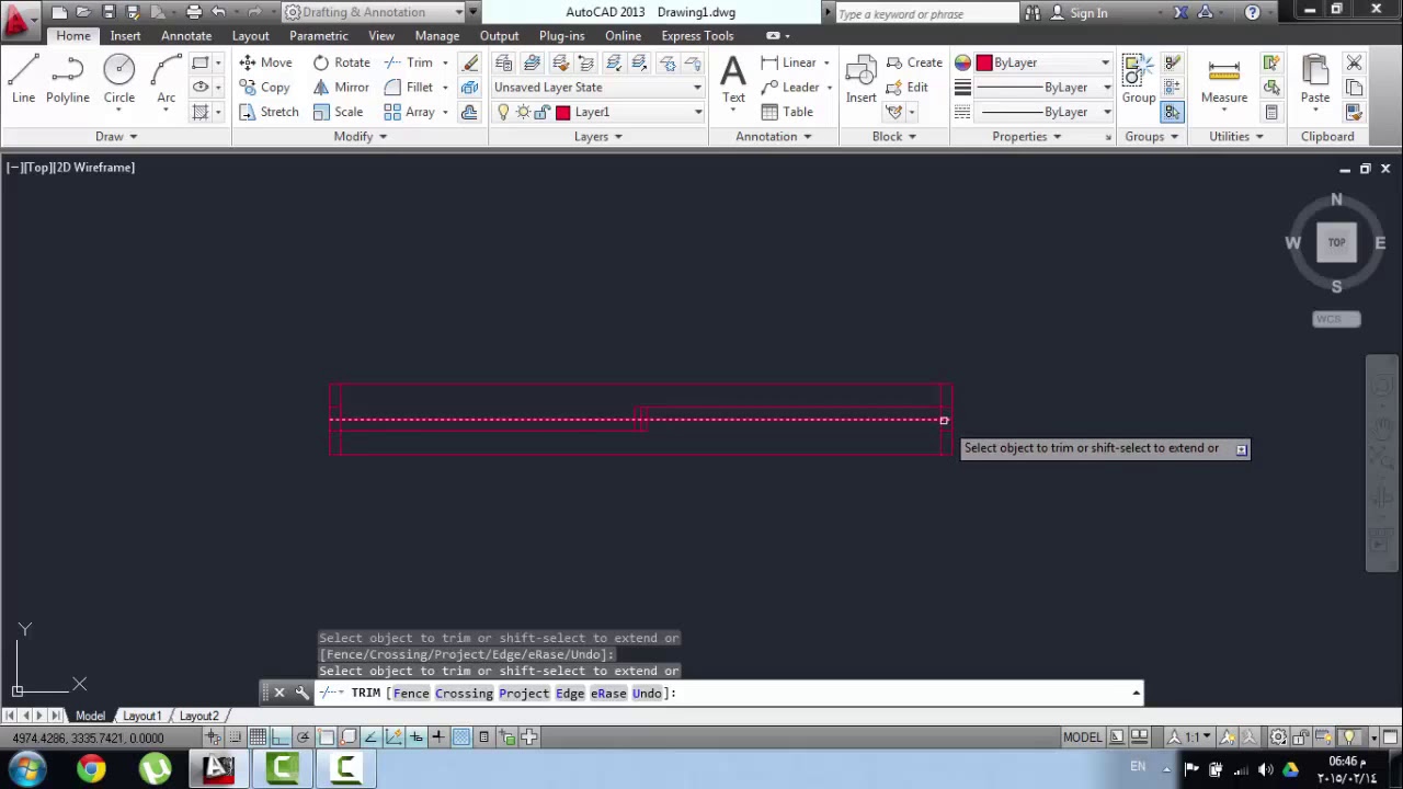 how to draw slide window autoCAD - YouTube