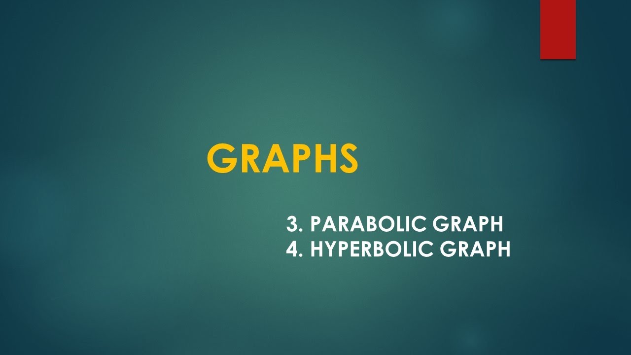 GRAPHS | PARABOLIC GRAPH | HYPERBOLIC GRAPH | CLASS 11th | NEET | JEE ...