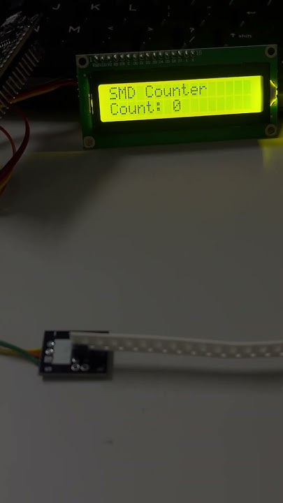 Portable DIY smd counter esp8266 + LCD + IR interruptor module - YouTube