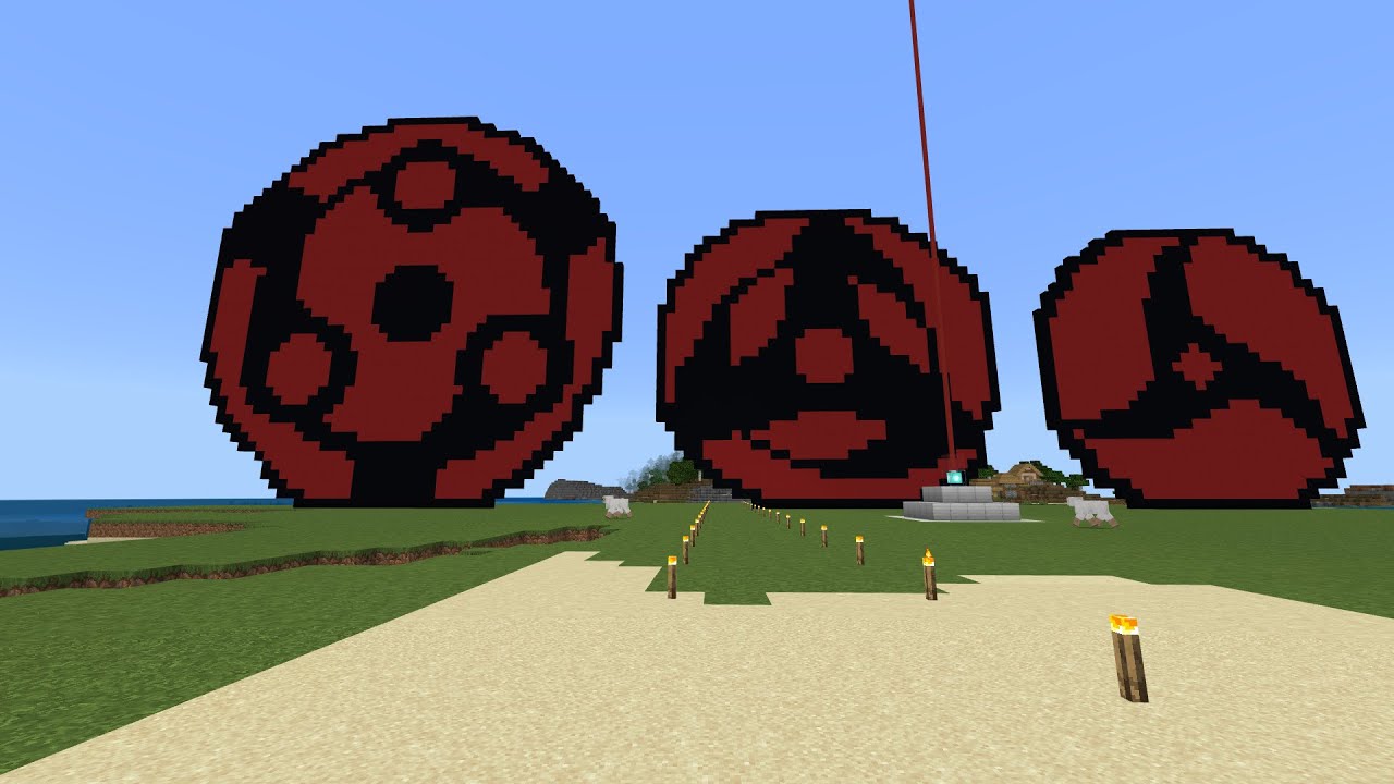 making Madara's Mangekyo Sharingan: Minecraft Survival Pixel Art Ep 2 ...