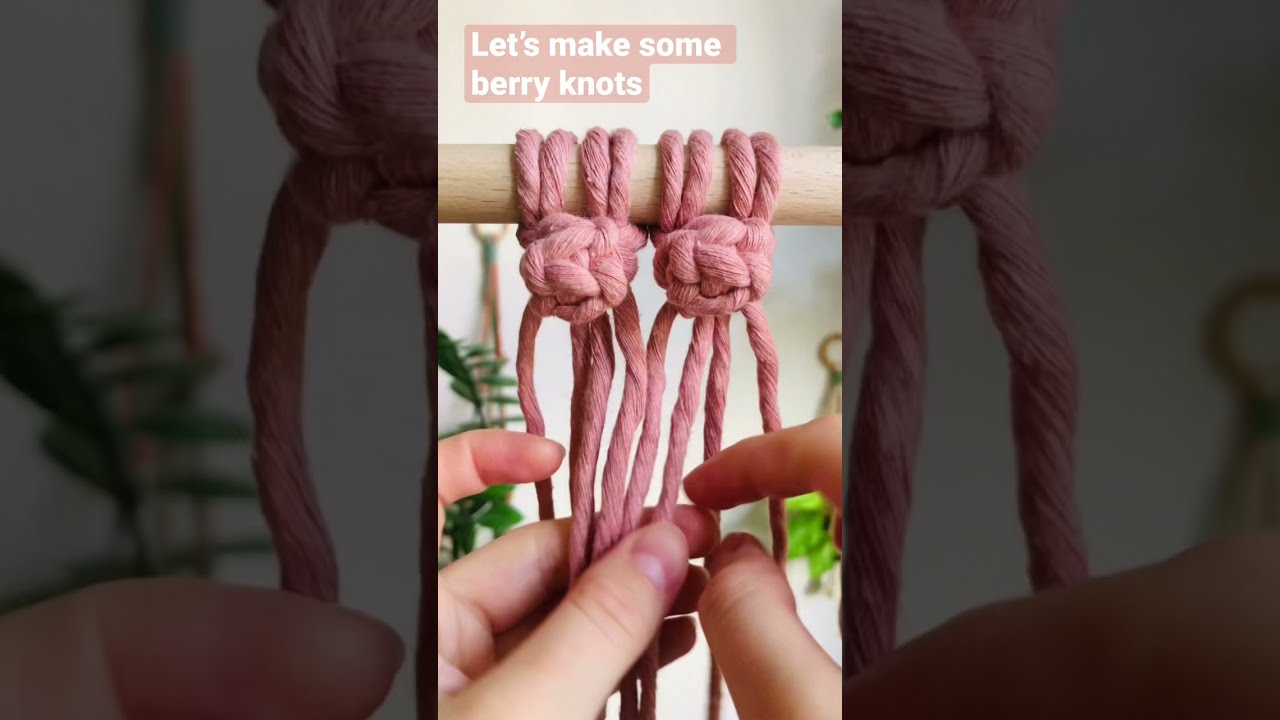 Berry knot tutorial & pattern #macrame #macrametutorial #diy # ...