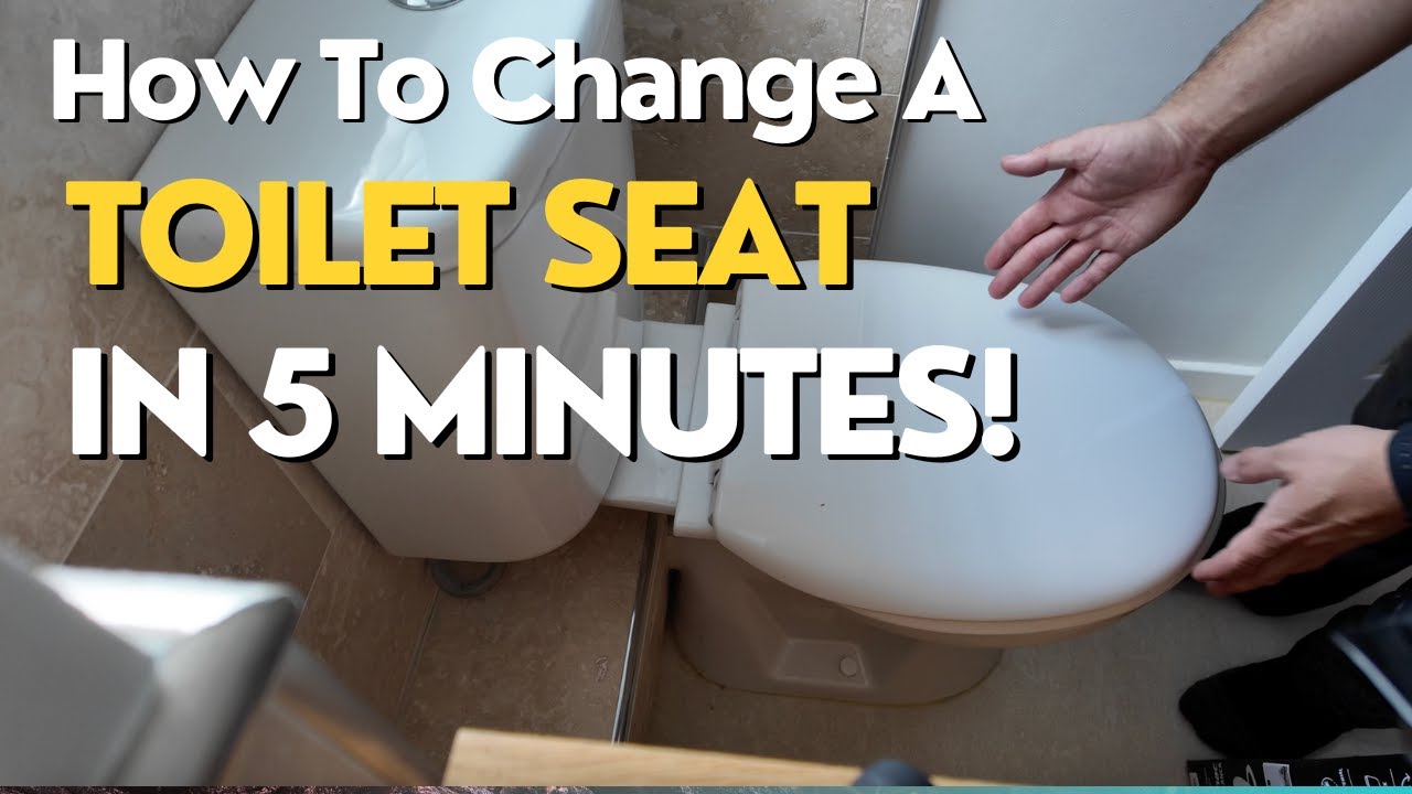 How To Change A Toilet Seat In Under 5 Minutes! - YouTube