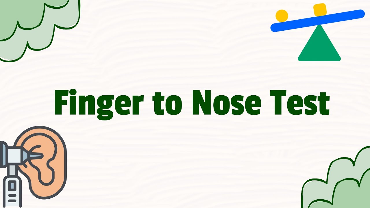 Tes Koordinasi (Finger to Nose Test) - YouTube