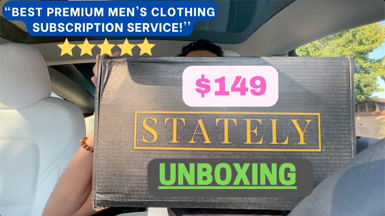 👕Unboxing & Reviewing👖- My FIRST Stately Men Box! What's Inside? Full ...