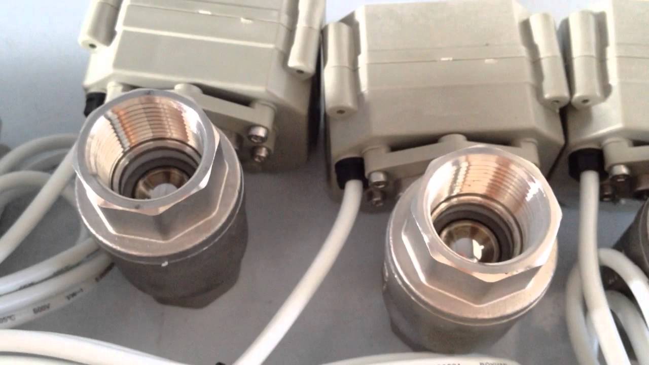 electric shut off valve operating process - YouTube