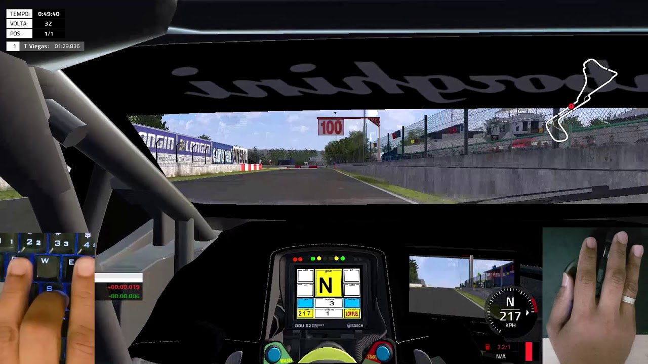 Sim Racing using Mouse as Steering Wheel - Guiando simulador usando ...