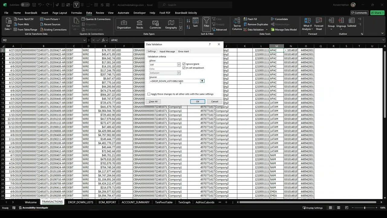 09 Configuring Data Validations - YouTube