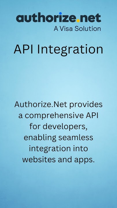 Seamless Integration with Authorize.Net API - YouTube