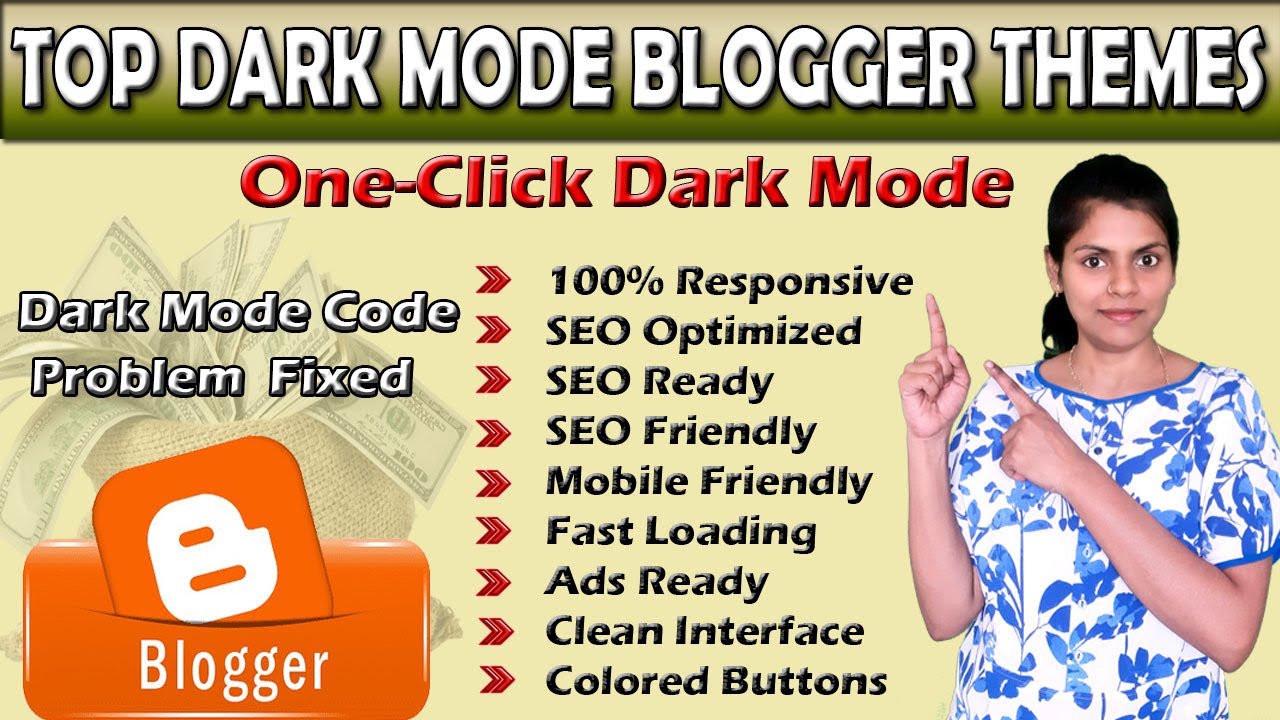 Dark mode blogger template Free download | Dark Mode Themes For Blogger ...