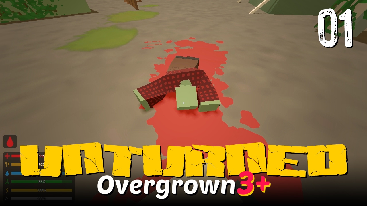 Unturned :: 01 :: GETTING STARTED (Overgrown 3+ Survival Map) - YouTube