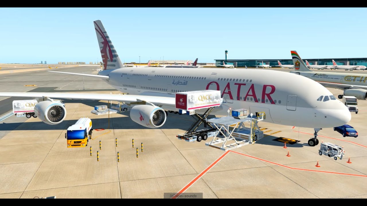 Xplane11 | Airbus A380 | Doha - London Heathrow | Xplane 11.50b ...