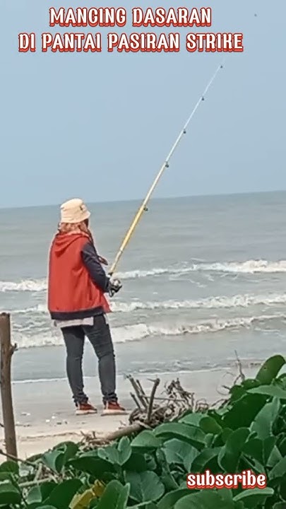 MANCING DASARAN DI PANTAI PASIRAN STRIKE#shorts - YouTube