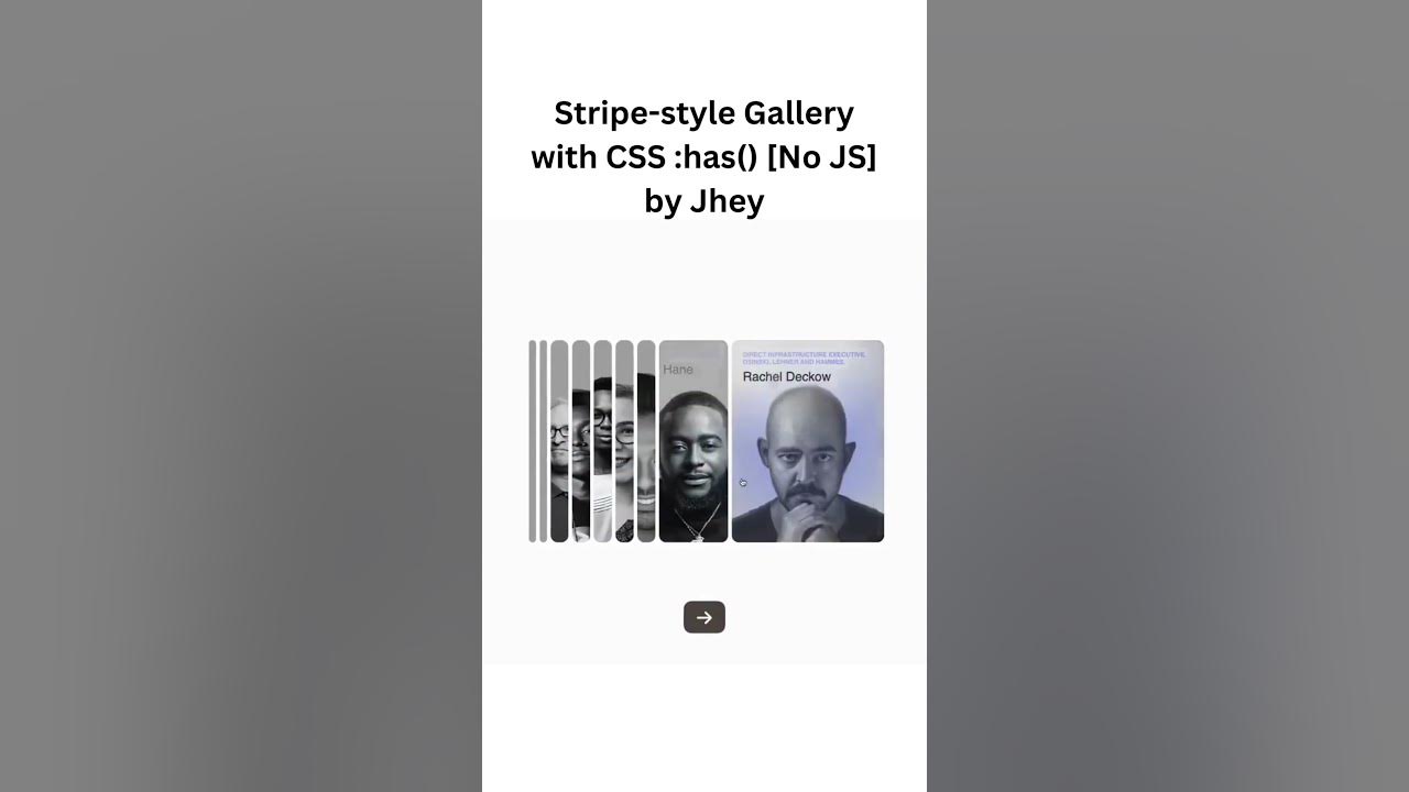 Stripe Style Gallery With Css By Jhey Animation Css Threejs Coding Developer