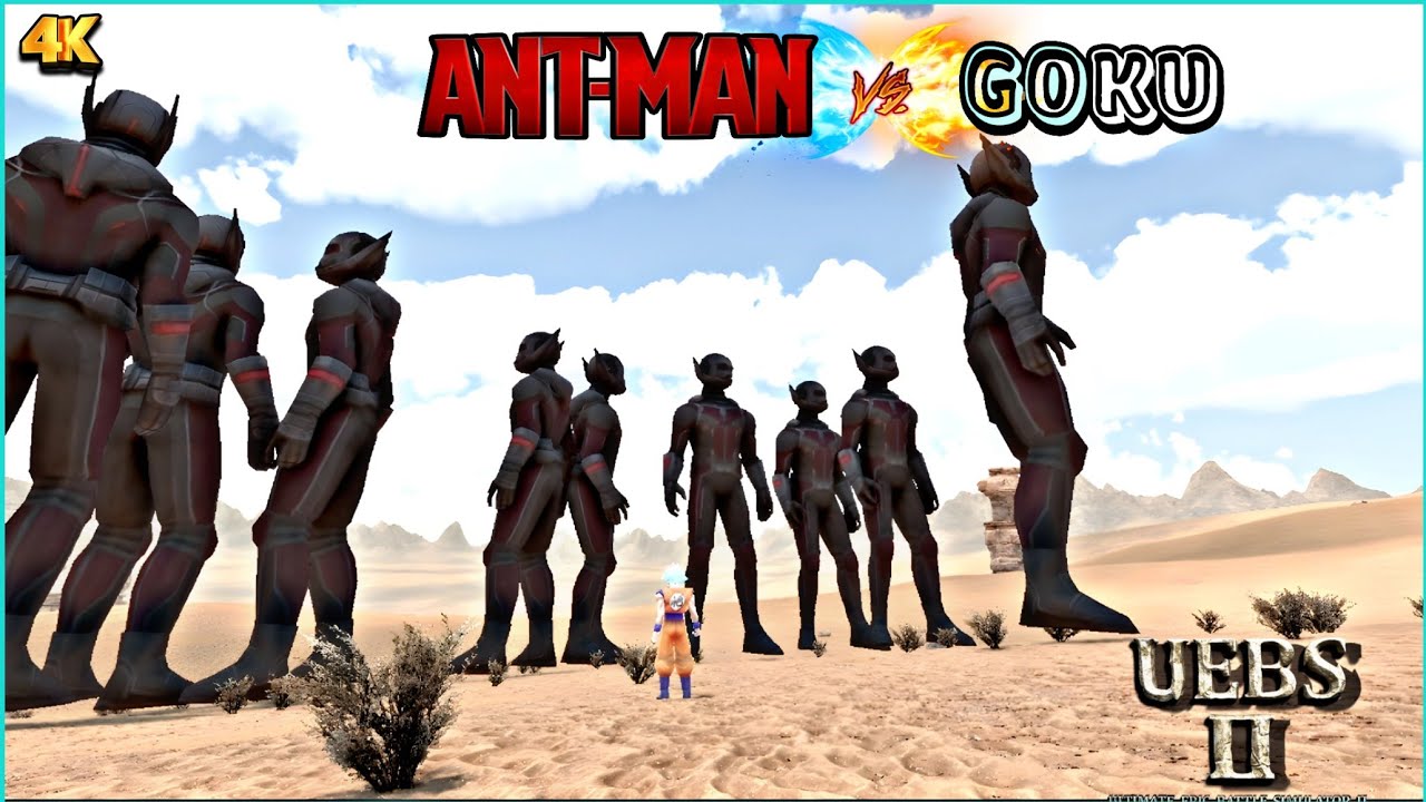 Super Saiyan Blue Goku Vs 10 Big Antman | Ultimate Epic Battle ...