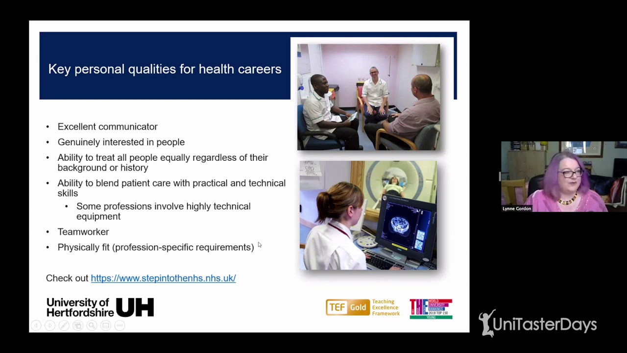 Introducing university courses + careers in the allied health professions | UniTaster On Demand ...