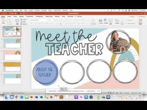PowerPoint Meet the Teacher Slides Tutorial - YouTube