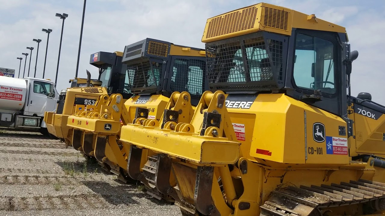 John Deere 700K Bulldozers at Star Tractor Fort Worth Texas - YouTube