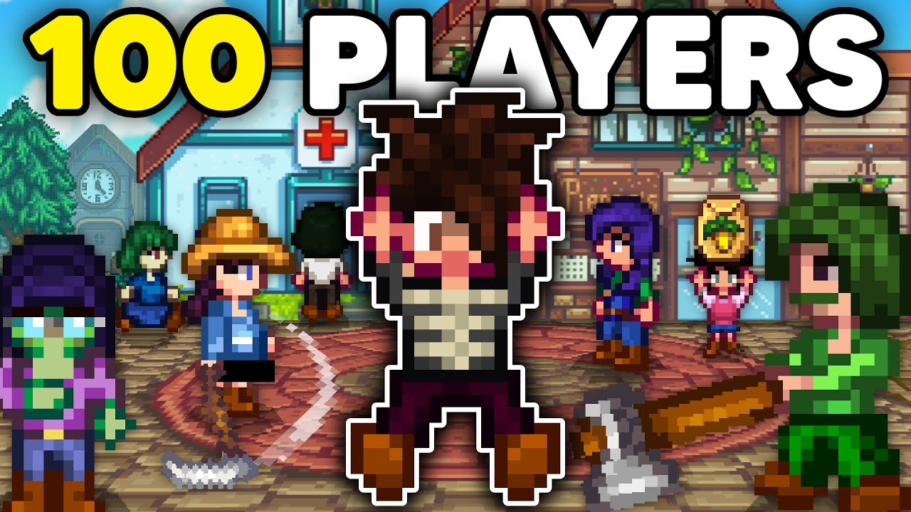 Stardew Valley, 100 PLAYER Farm. - YouTube
