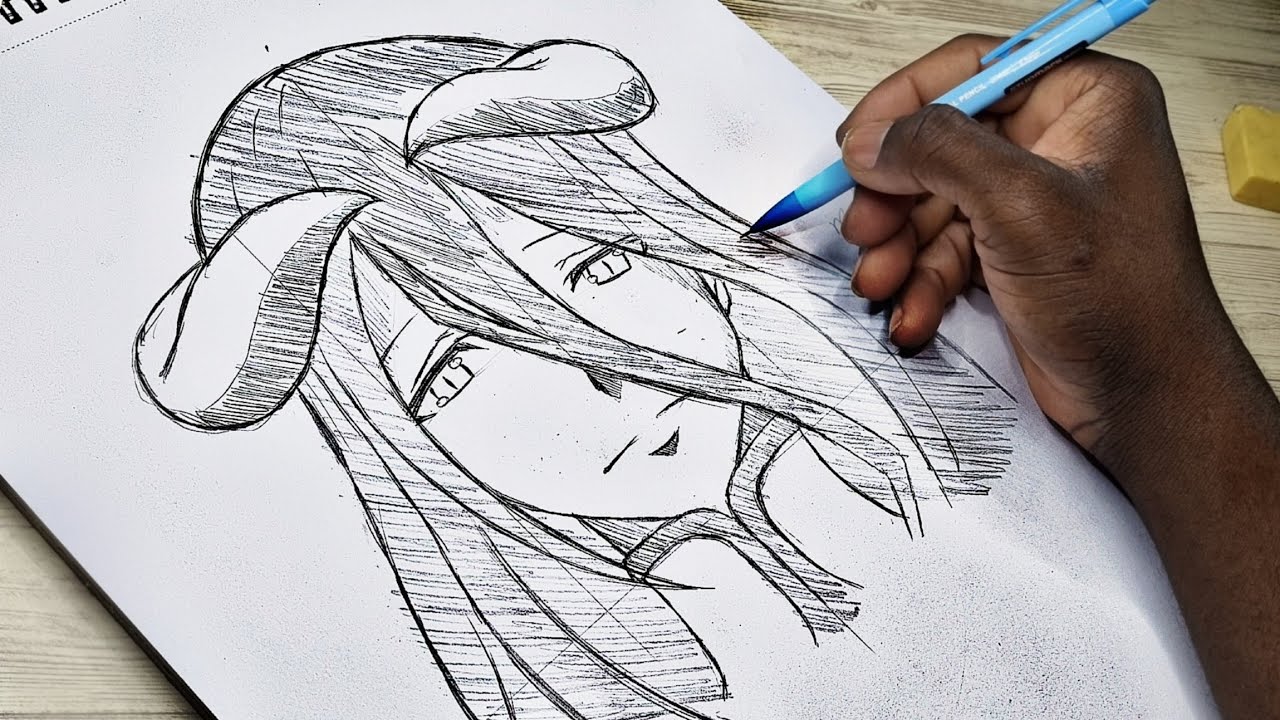Easy anime drawing : How to Albedo very easy - YouTube