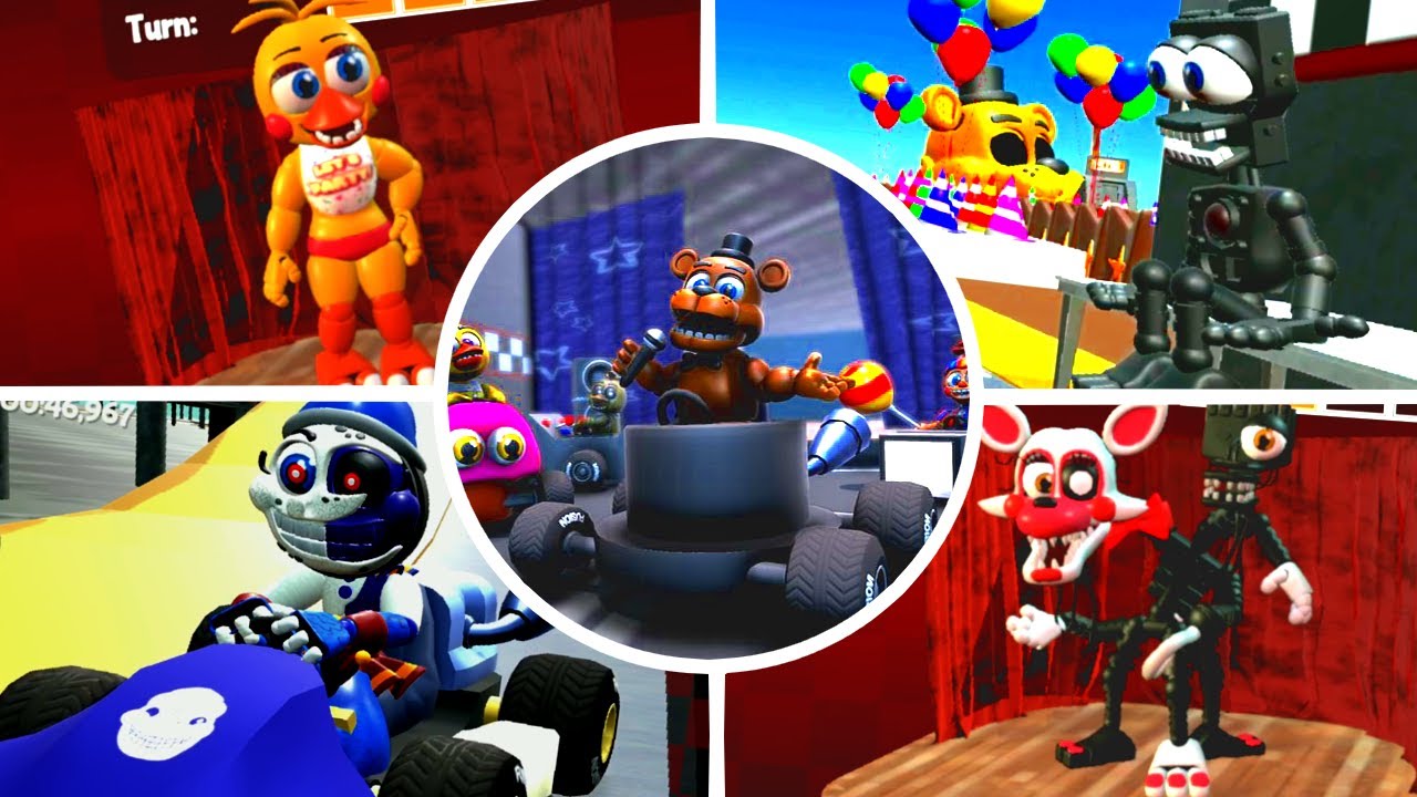 Faz-Karts - All Characters Showcase & All Secrets - YouTube