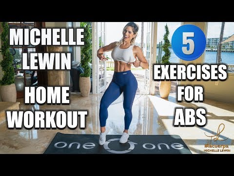MICHELLE LEWIN: 5 Beginner Home Exercises For Abs (No Equipment or Gym Needed)