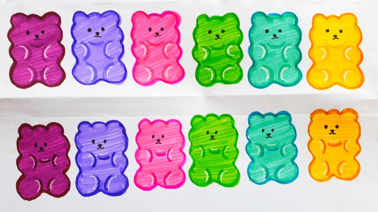 Gummy Bear Squishy Bag 🐻 /Paper Craft /How to make Paper Squishy #art # ...