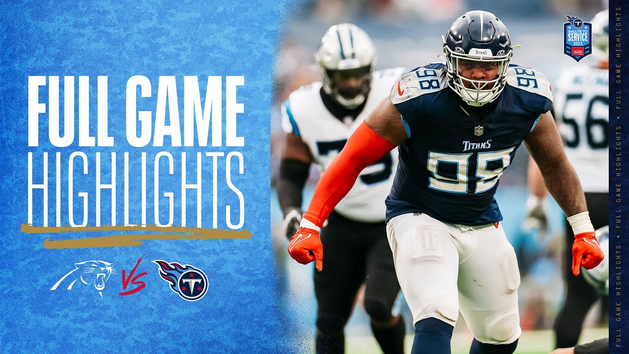 Tennessee Titans Highlights vs. Carolina Panthers | Gameday Highlights ...