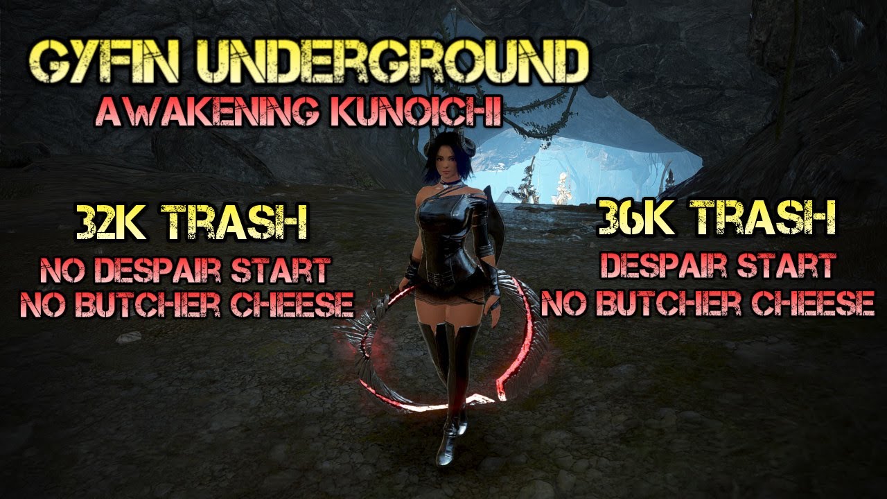 Gyfin Underground - Awakening Kunoichi 36k Trash Per Hour - YouTube
