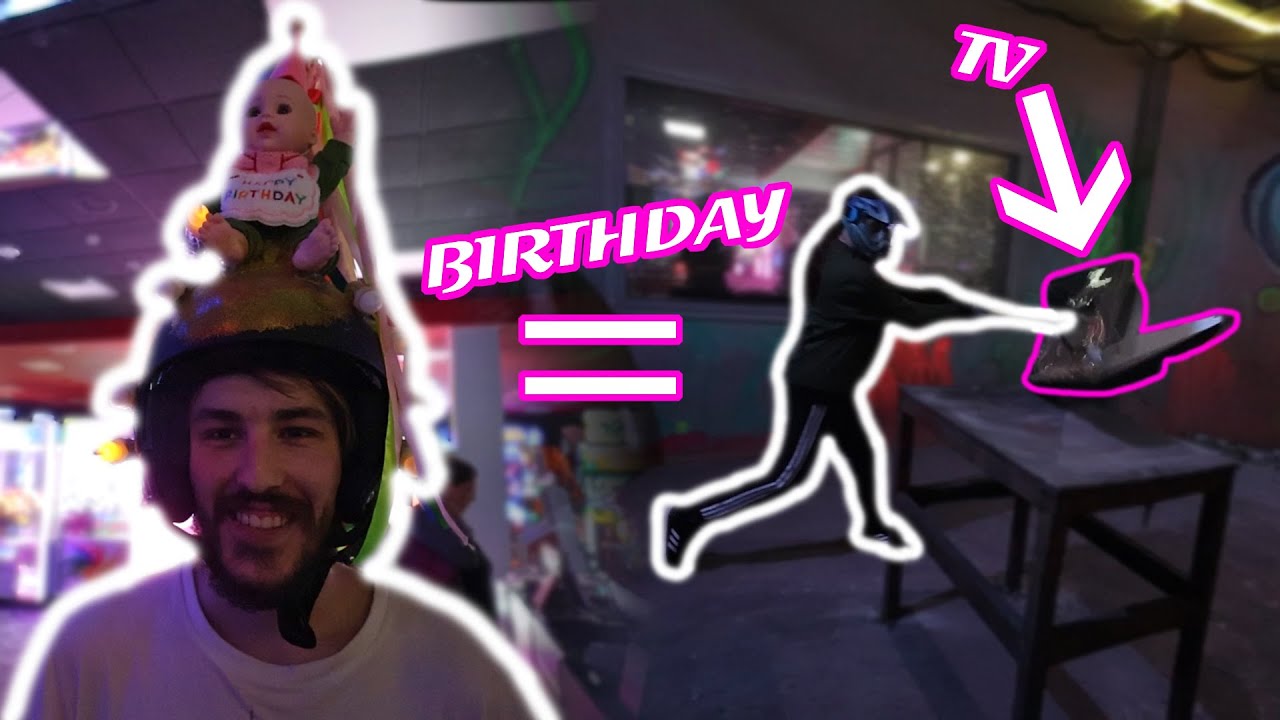 WE SMASHED TVs FOR HIS BIRTHDAY - YouTube
