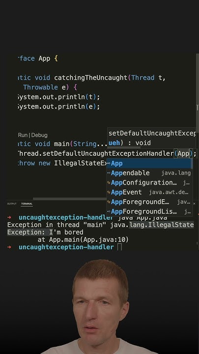 Catch The Uncaught (Exception) #java #shorts - YouTube
