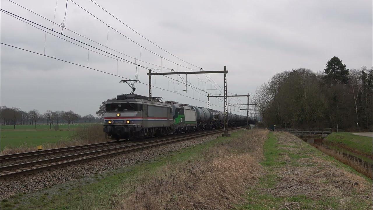 RFO 1828 en 193 955 komen met Gatx keteltrein door Zenderen (4K) - YouTube