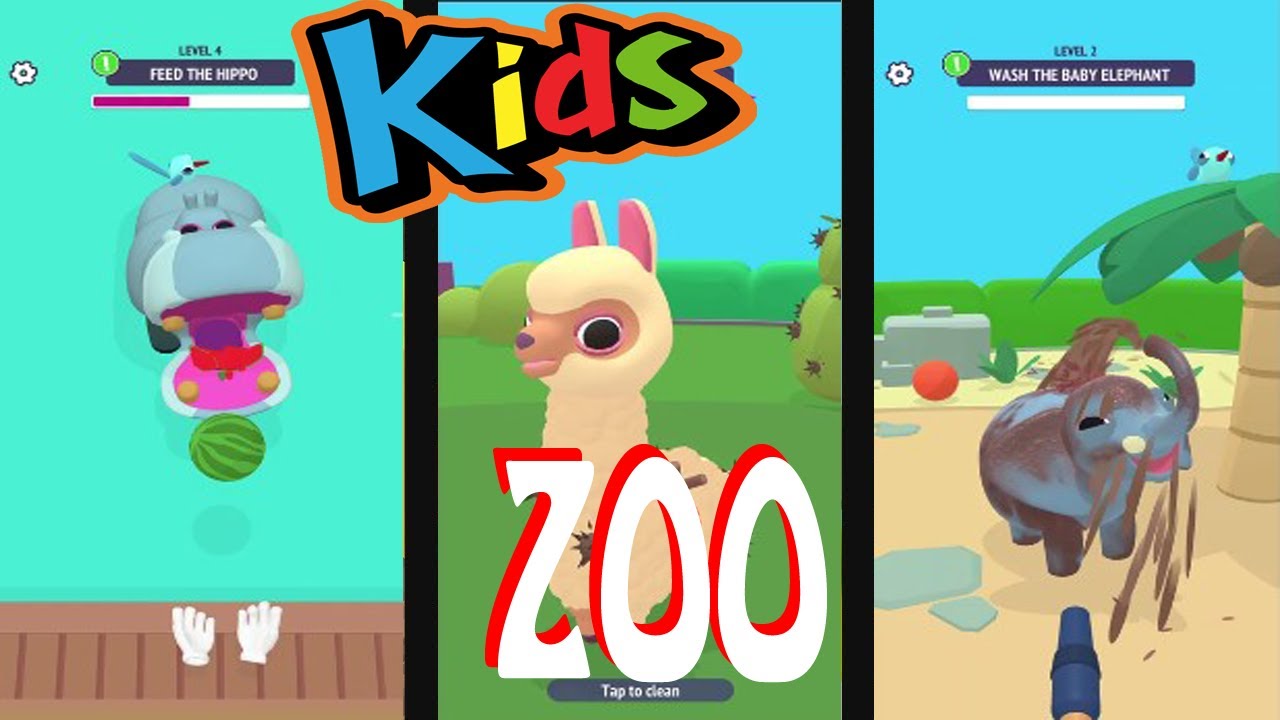 Kids ZONE Animal Zoo in Cartoon | Cow Monkey Lion | Episode 2 - YouTube